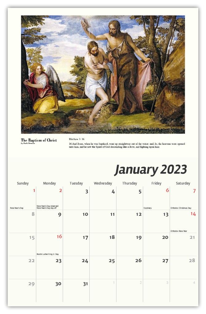 2023 Wall Calendar | Catholic Inspirations