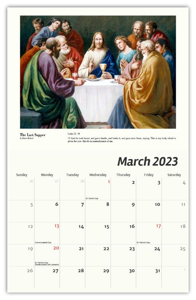 2023 Wall Calendar | Catholic Inspirations