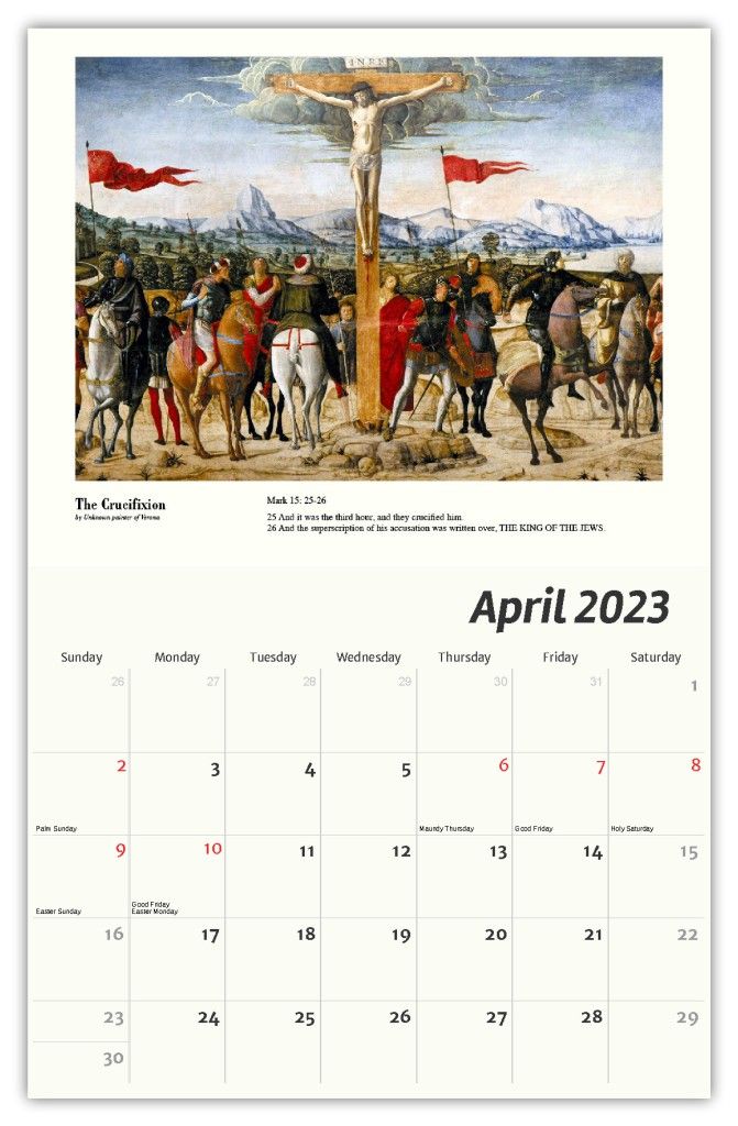 2023 Wall Calendar | Catholic Inspirations