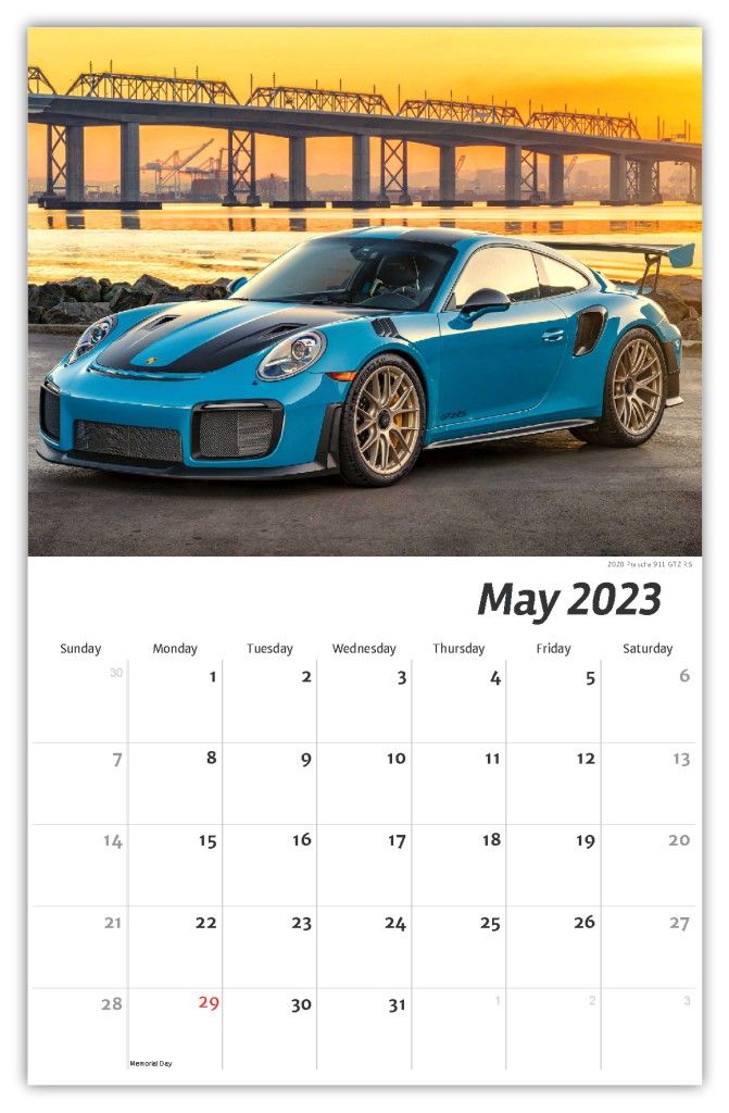 2023 Wall Calendar | Exotic Cars