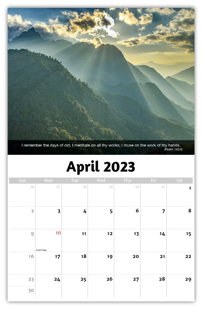2023 Wall Calendar | Faith Passages