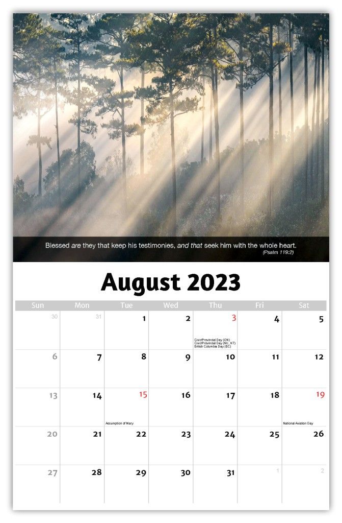 2023 Wall Calendar | Faith Passages