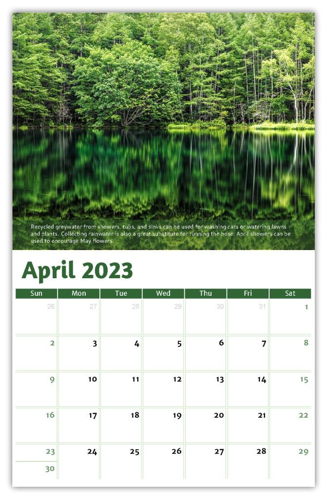 2023 Wall Calendar | Go Green