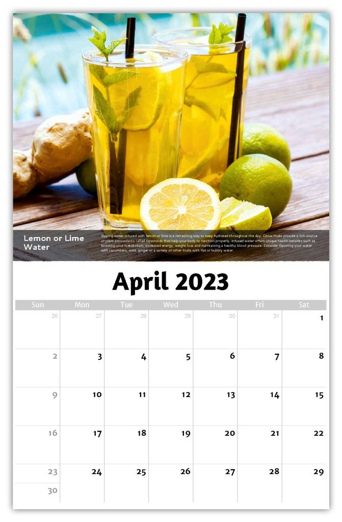 20232 Wall Calendar | Health Tips