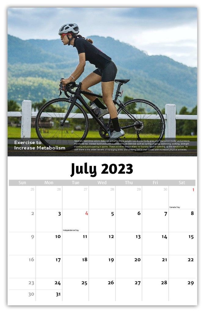 20232 Wall Calendar | Health Tips