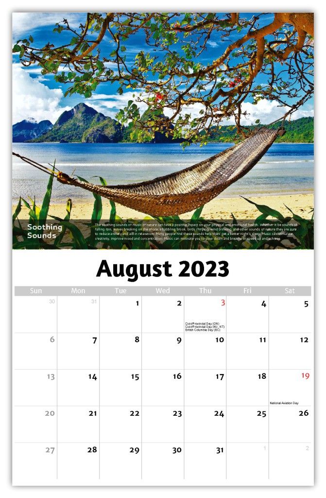 20232 Wall Calendar | Health Tips