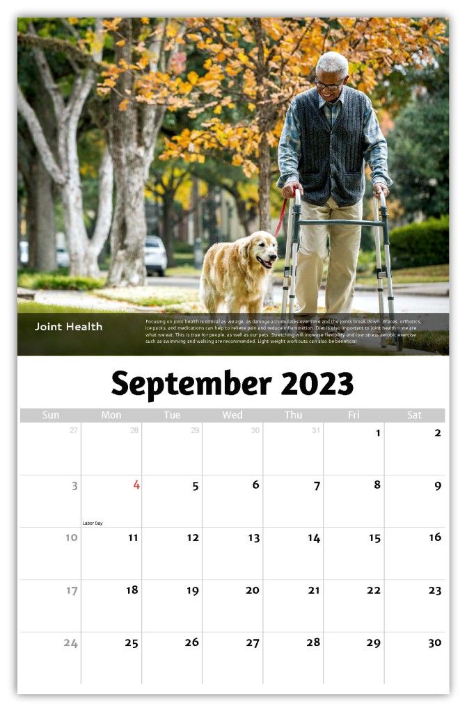 20232 Wall Calendar | Health Tips