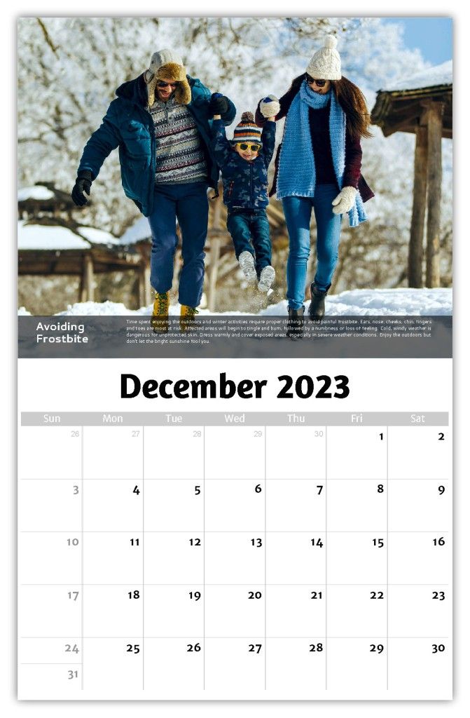 20232 Wall Calendar | Health Tips
