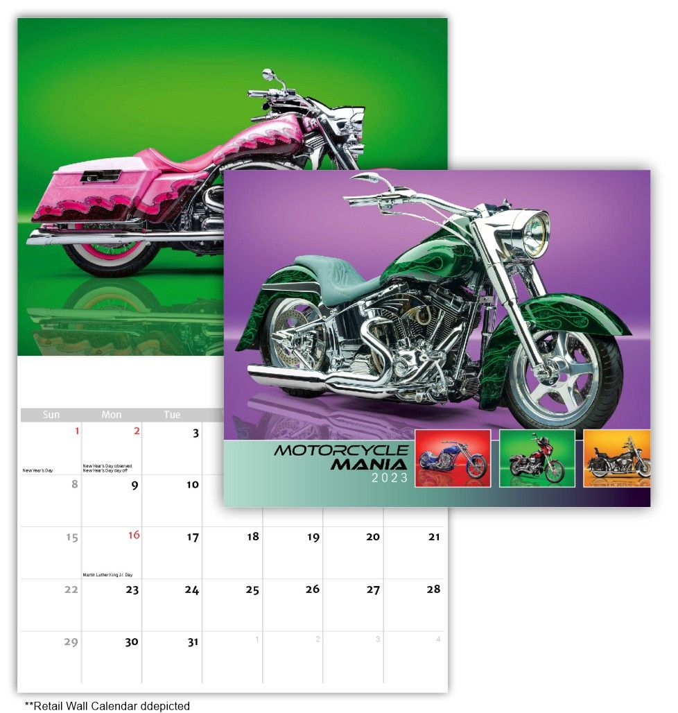 2023 Wall Calendar | Motorcycle Mania