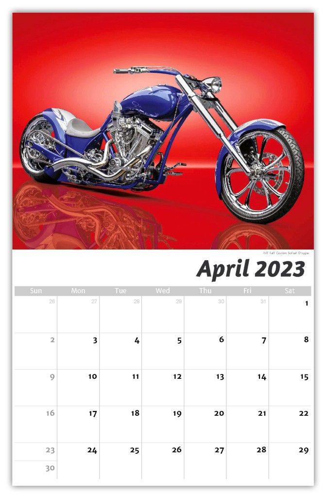 2023 Wall Calendar | Motorcycle Mania