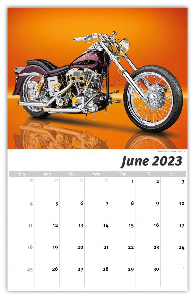 2023 Wall Calendar | Motorcycle Mania