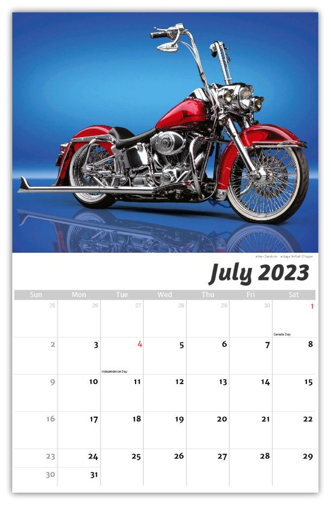 2023 Wall Calendar | Motorcycle Mania