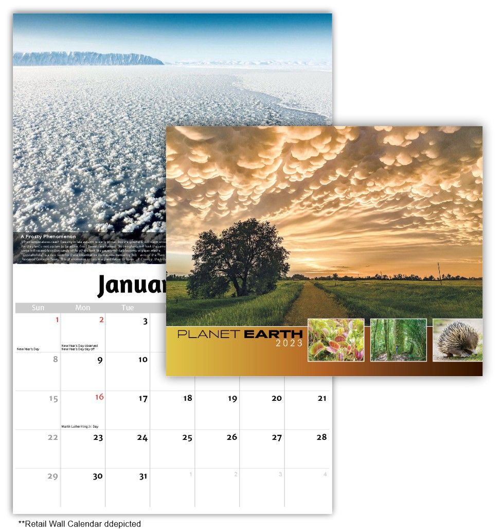 20223 Wall Calendar | Planet Earth