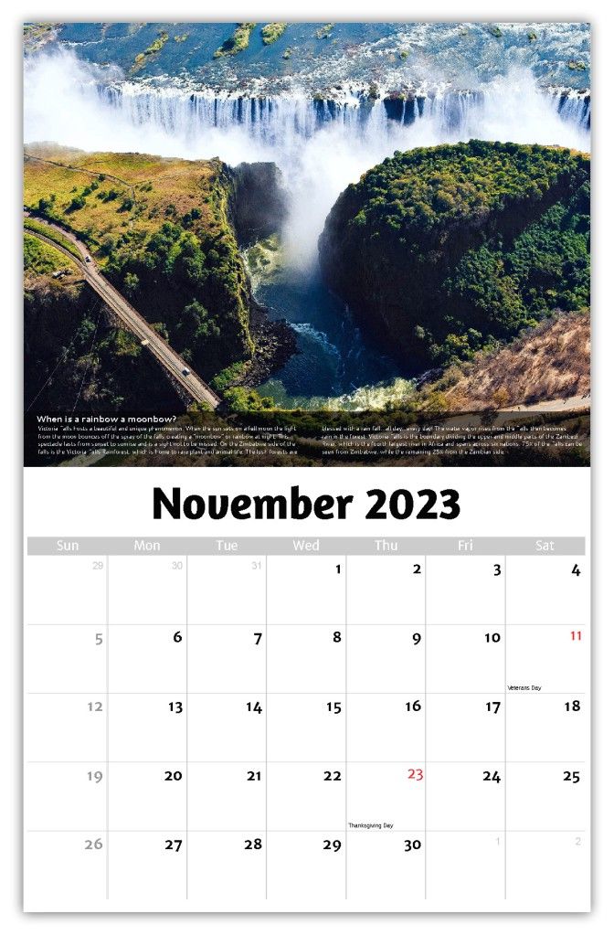 20223 Wall Calendar | Planet Earth
