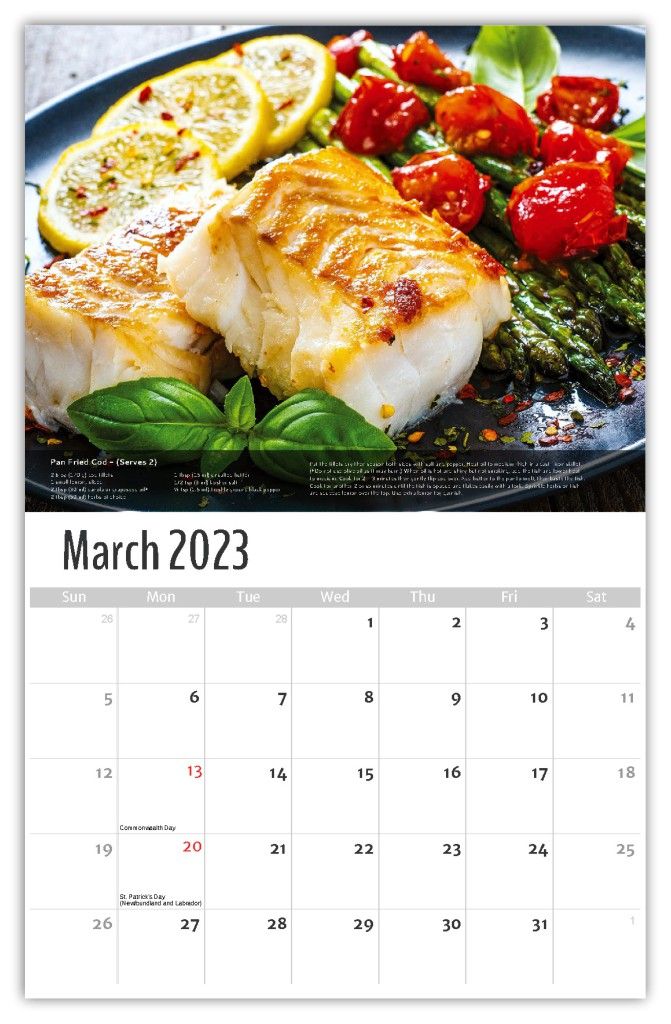 2023 Wall Calendar | Recipes