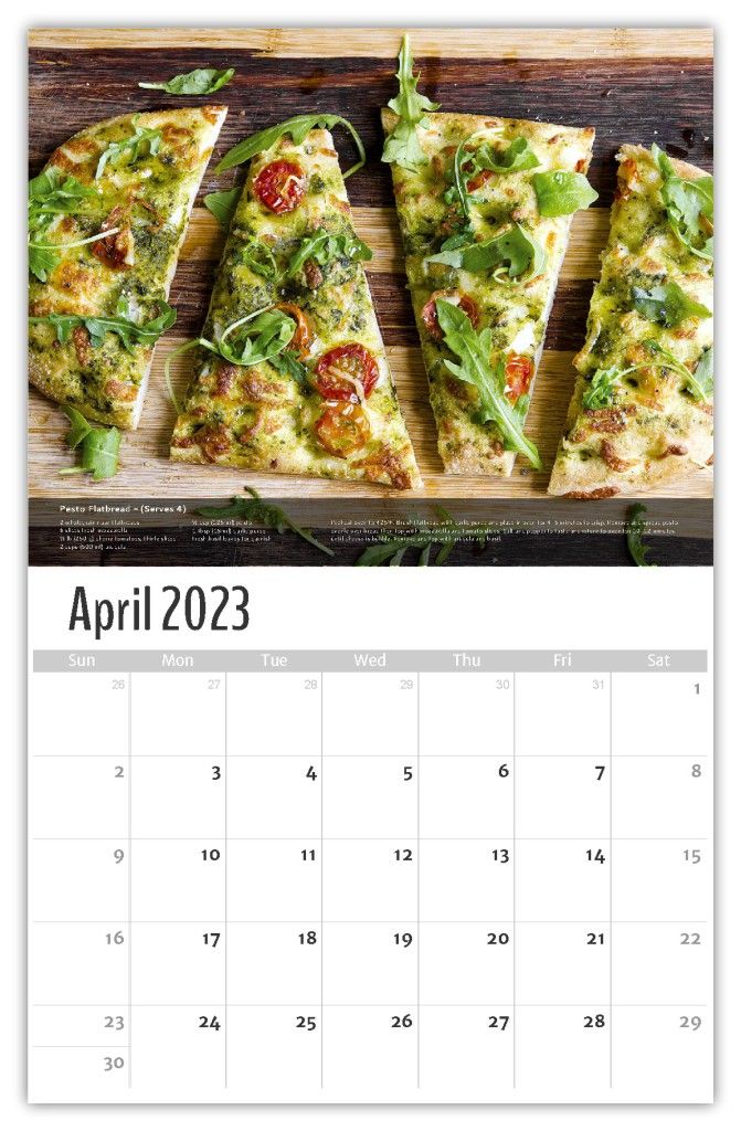 2023 Wall Calendar | Recipes