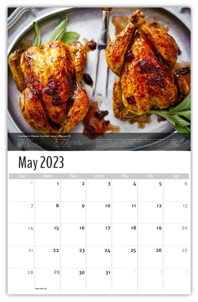 2023 Wall Calendar | Recipes