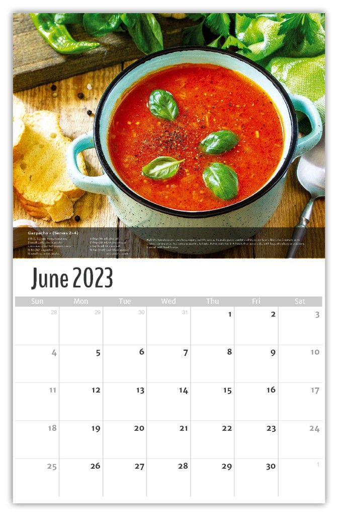 2023 Wall Calendar | Recipes