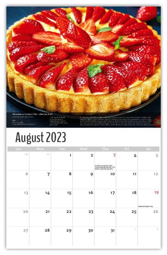 2023 Wall Calendar | Recipes