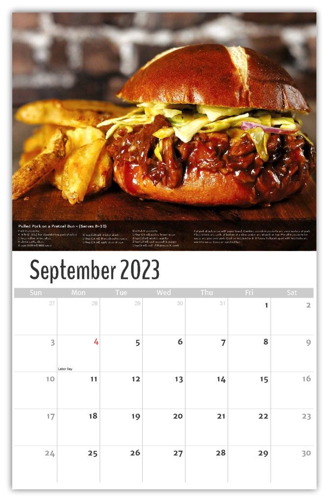 2023 Wall Calendar | Recipes