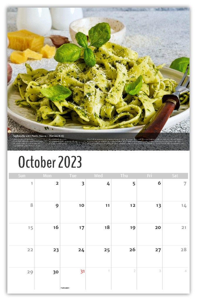 2023 Wall Calendar | Recipes