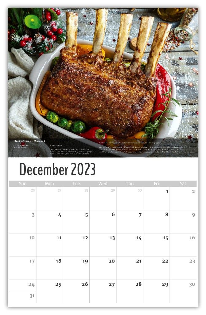 2023 Wall Calendar | Recipes