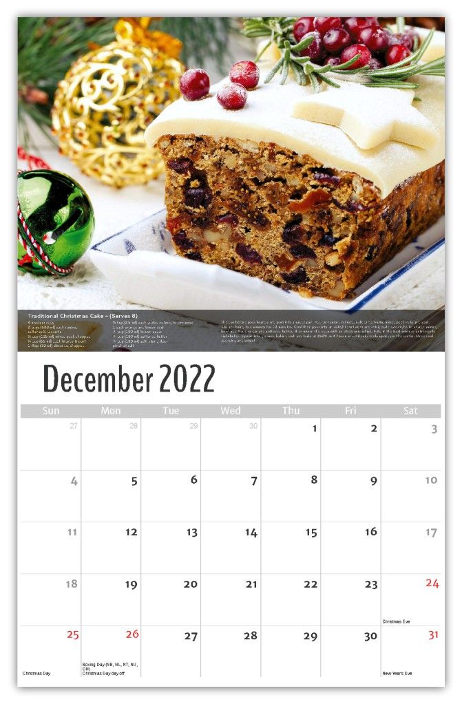 2023 Wall Calendar | Recipes