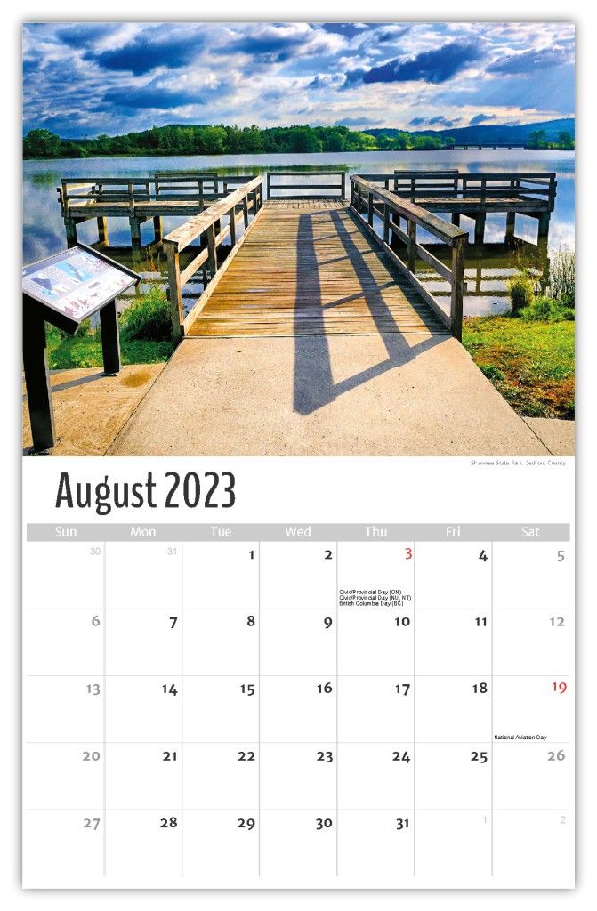 2023 Wall Calendar | Pennsylvania State Scenic