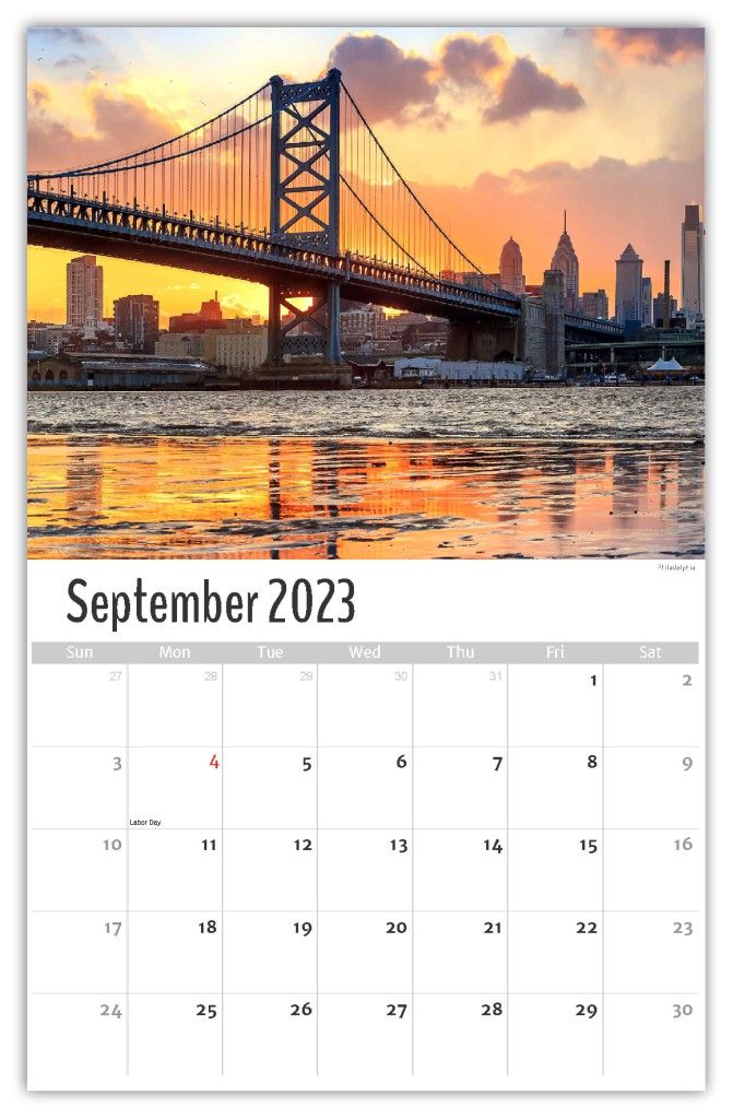 2023 Wall Calendar | Pennsylvania State Scenic