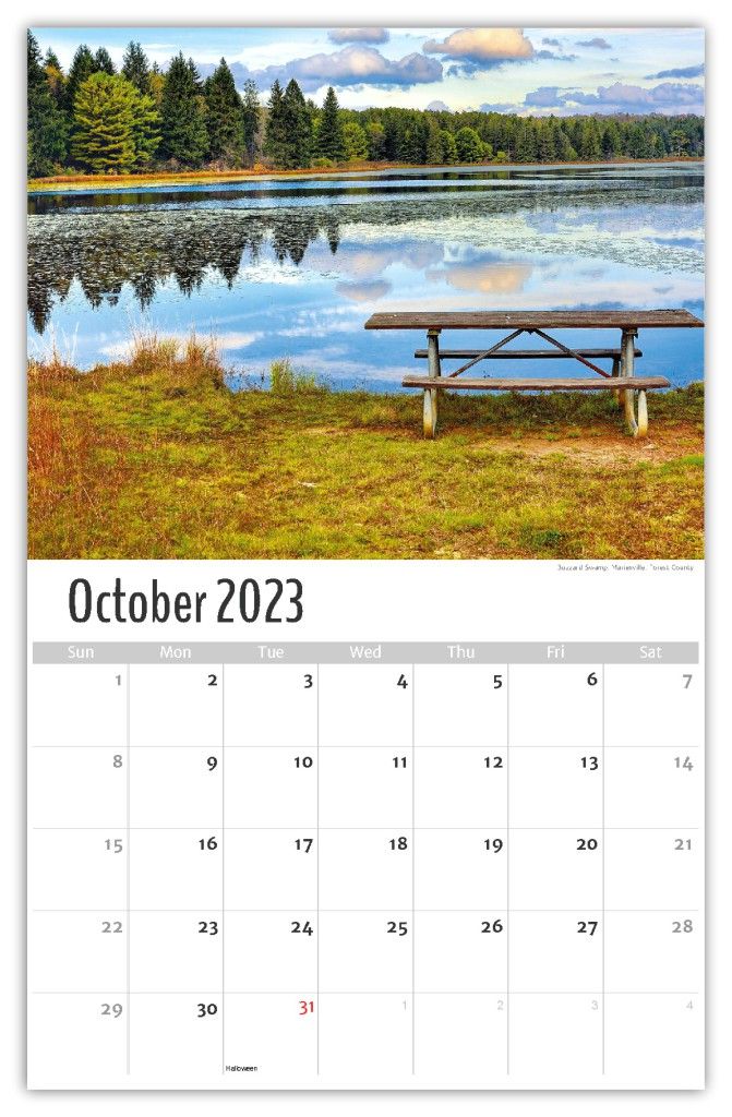 2023 Wall Calendar | Pennsylvania State Scenic
