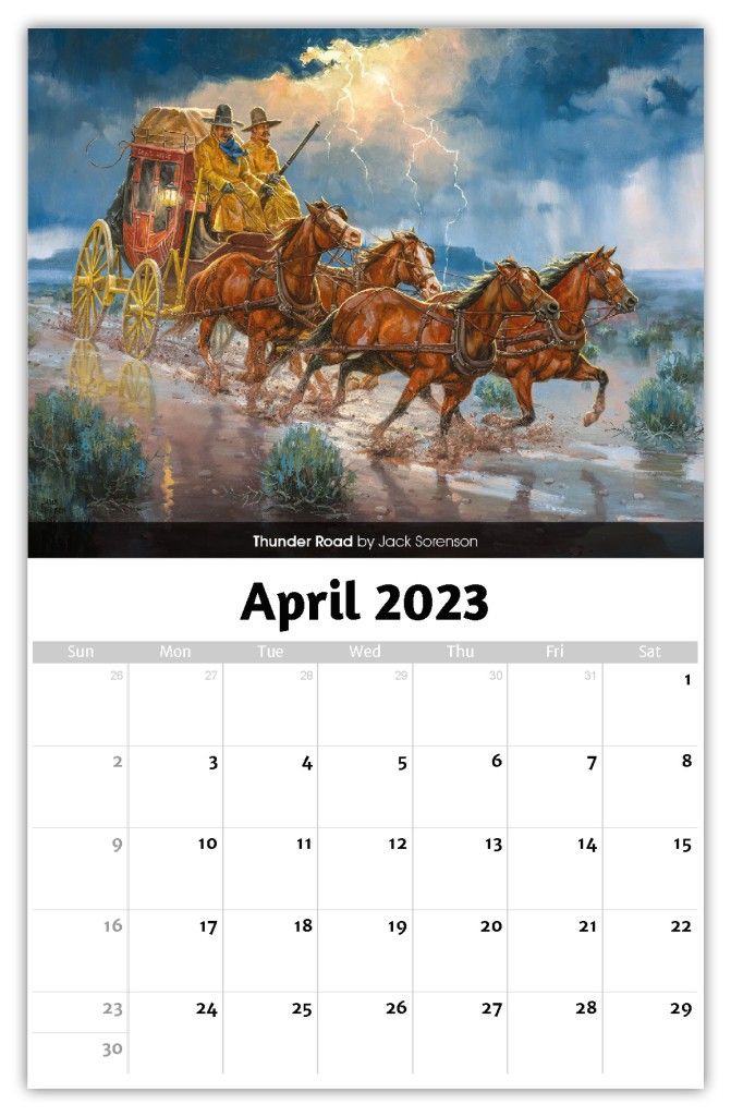 2023 Wall Calendar | Old West Art