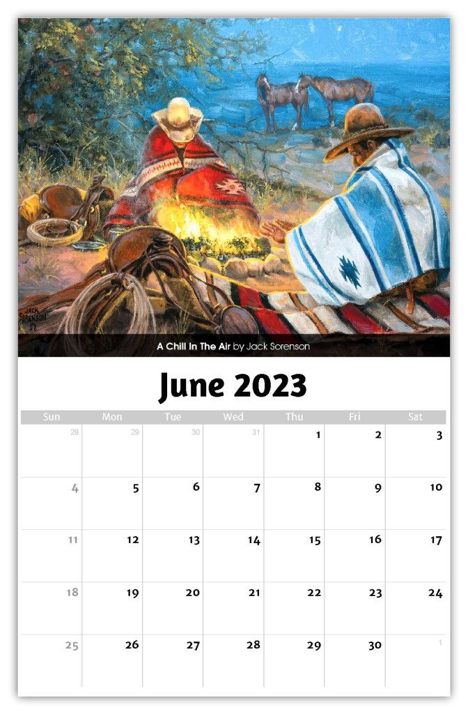 2023 Wall Calendar | Old West Art