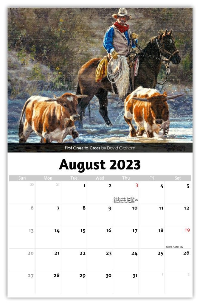2023 Wall Calendar | Old West Art