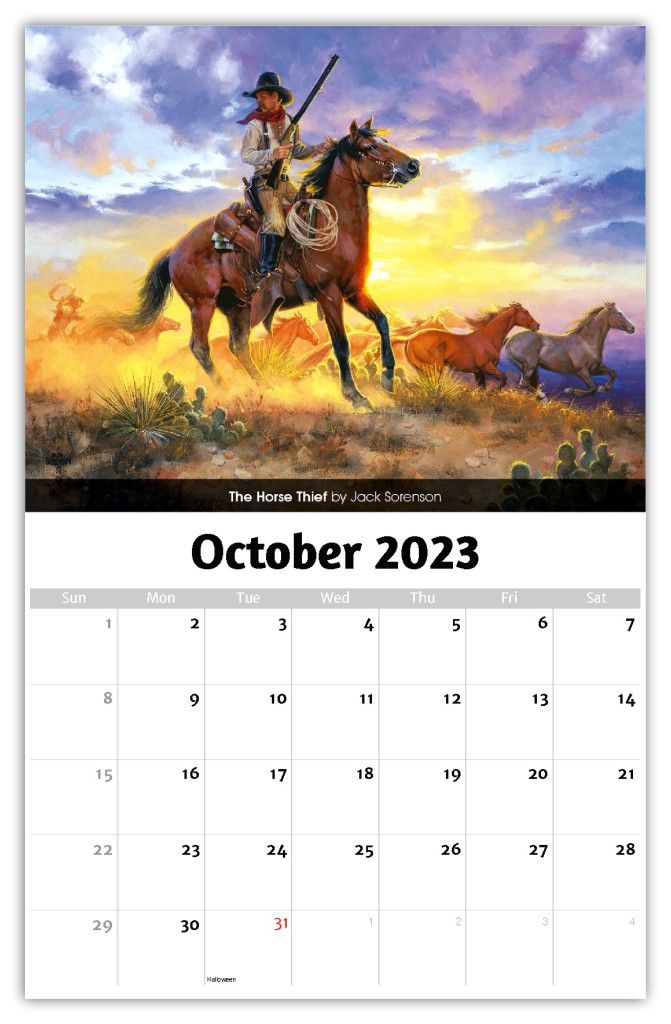 2023 Wall Calendar | Old West Art