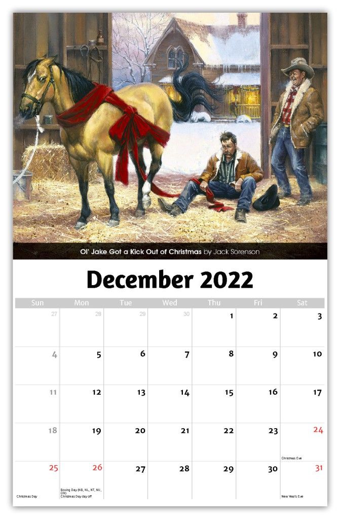 2023 Wall Calendar | Old West Art