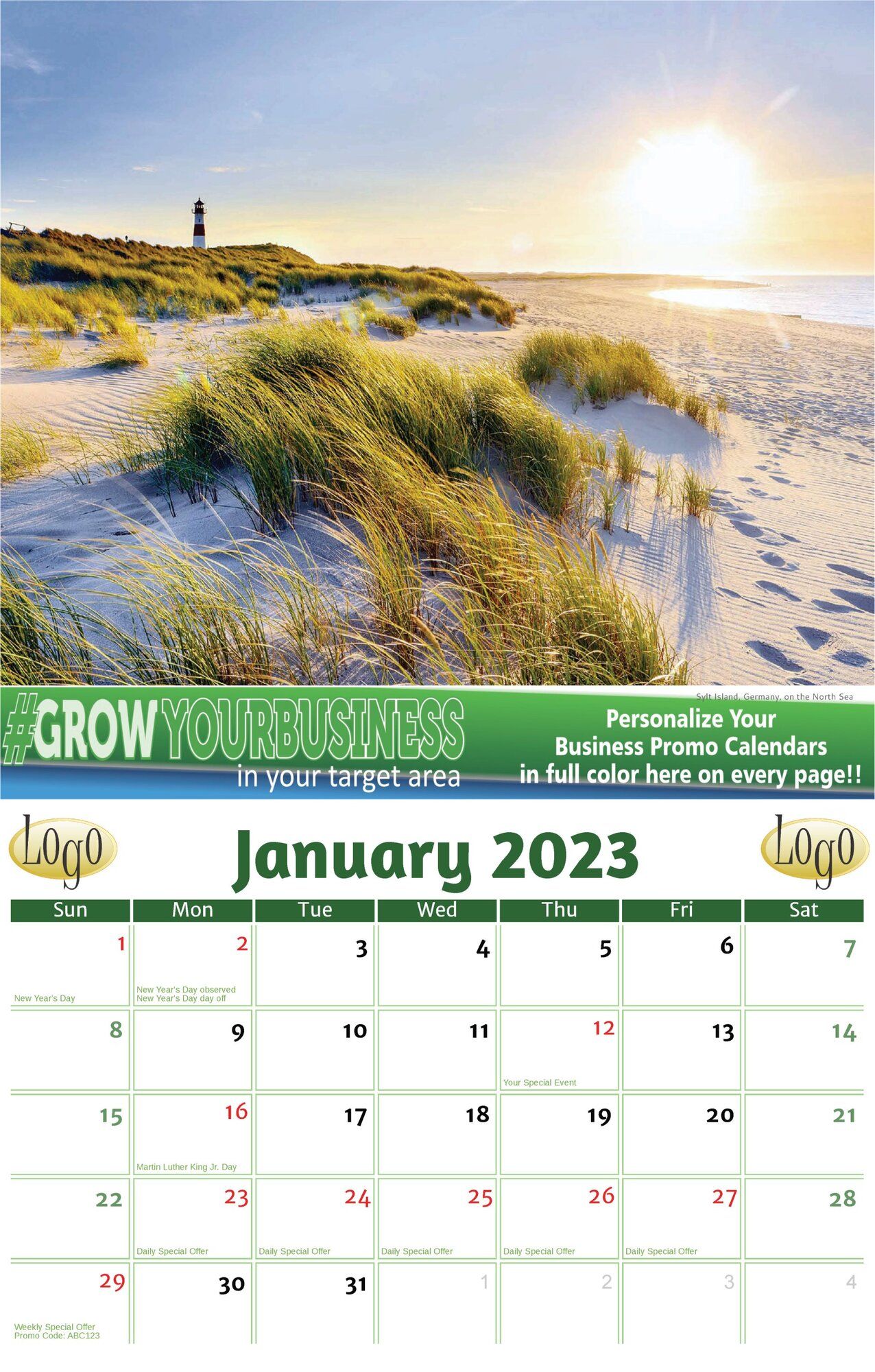 Personalize Your Business Promotion Calendars - CalendarWorld.com