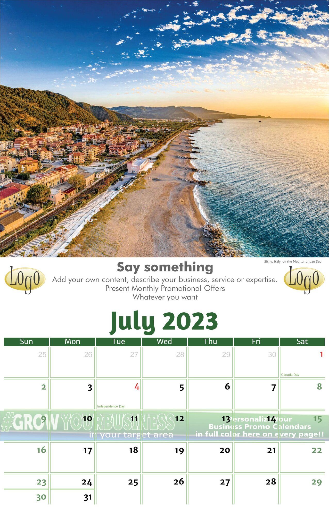 Personalize Your Business Promotion Calendars - CalendarWorld.com