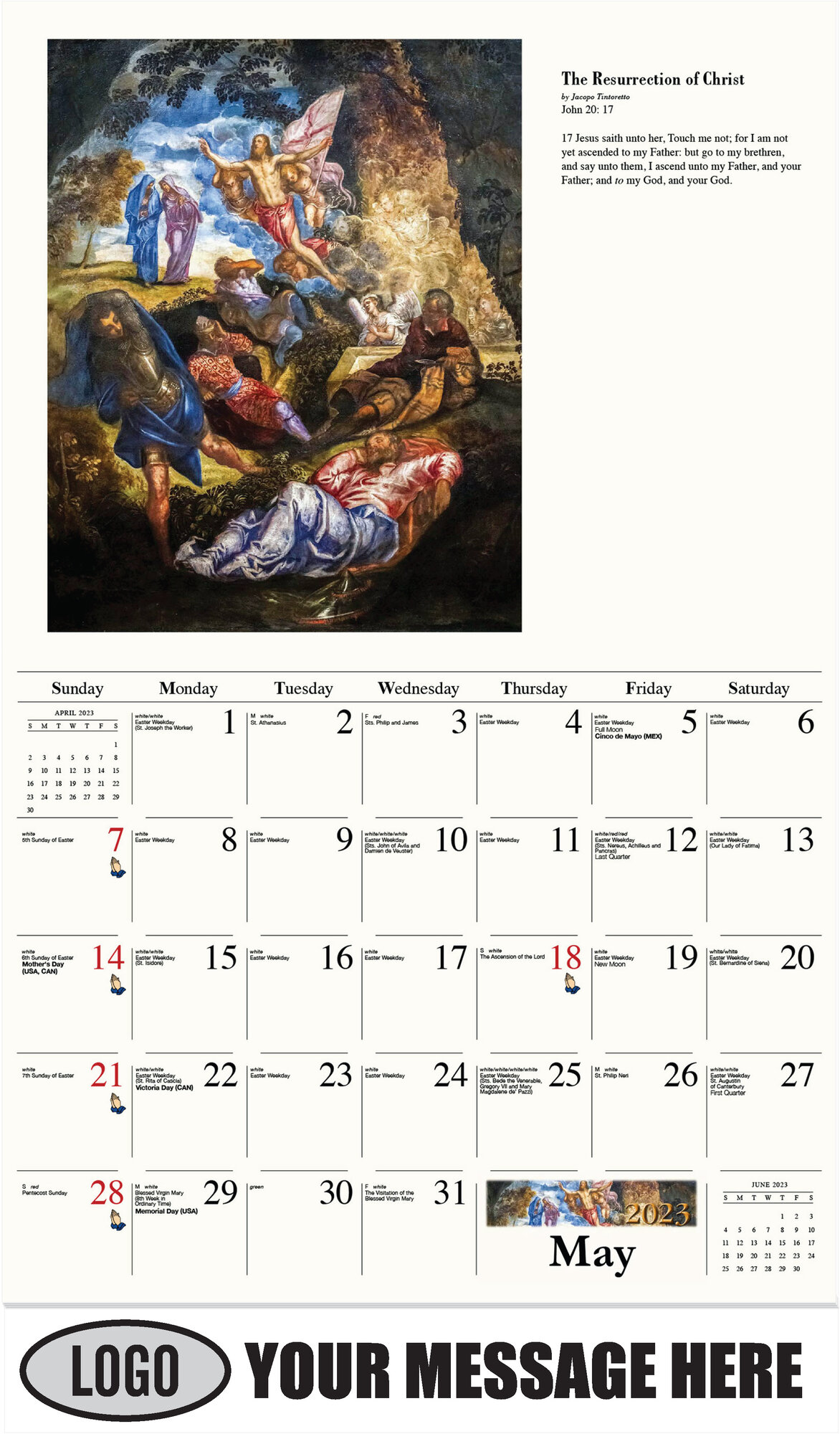 2023 Business Promotion Calendar | Catholic Inspiration