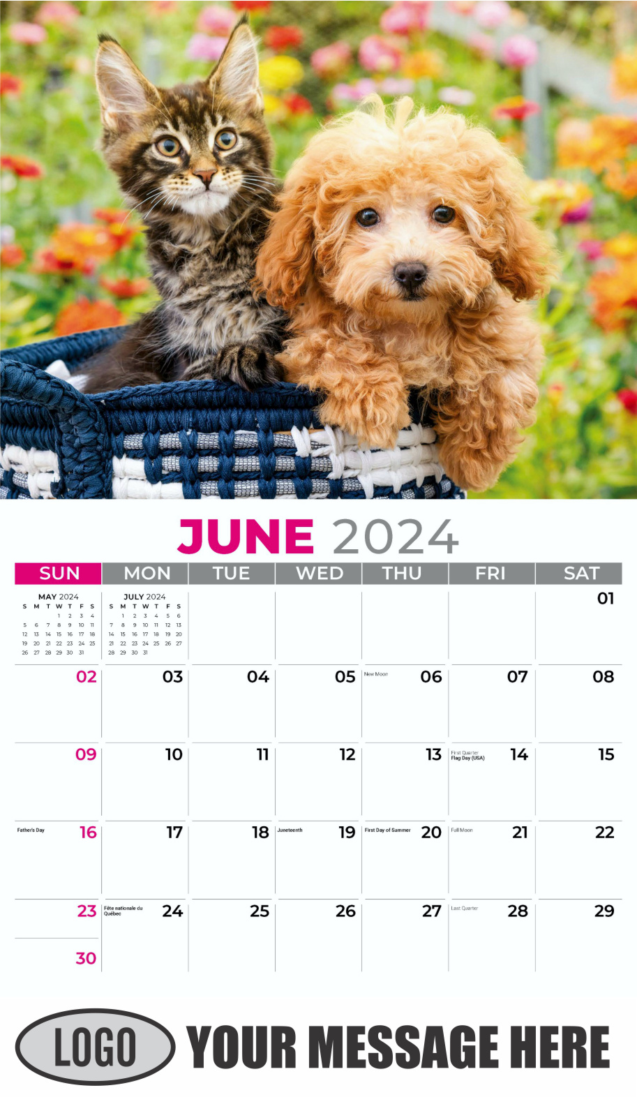 2024 Business Promotion Calendar | Pets and Animals