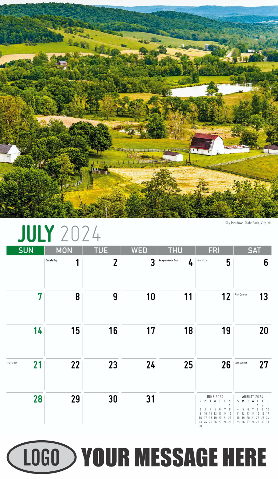 2024 Business Promotion Calendar | Scenes of Southeast USA