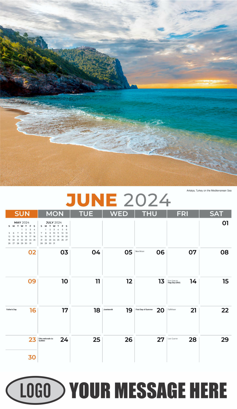 2024 Business Promotion Calendar | Sun, Sand and Surf