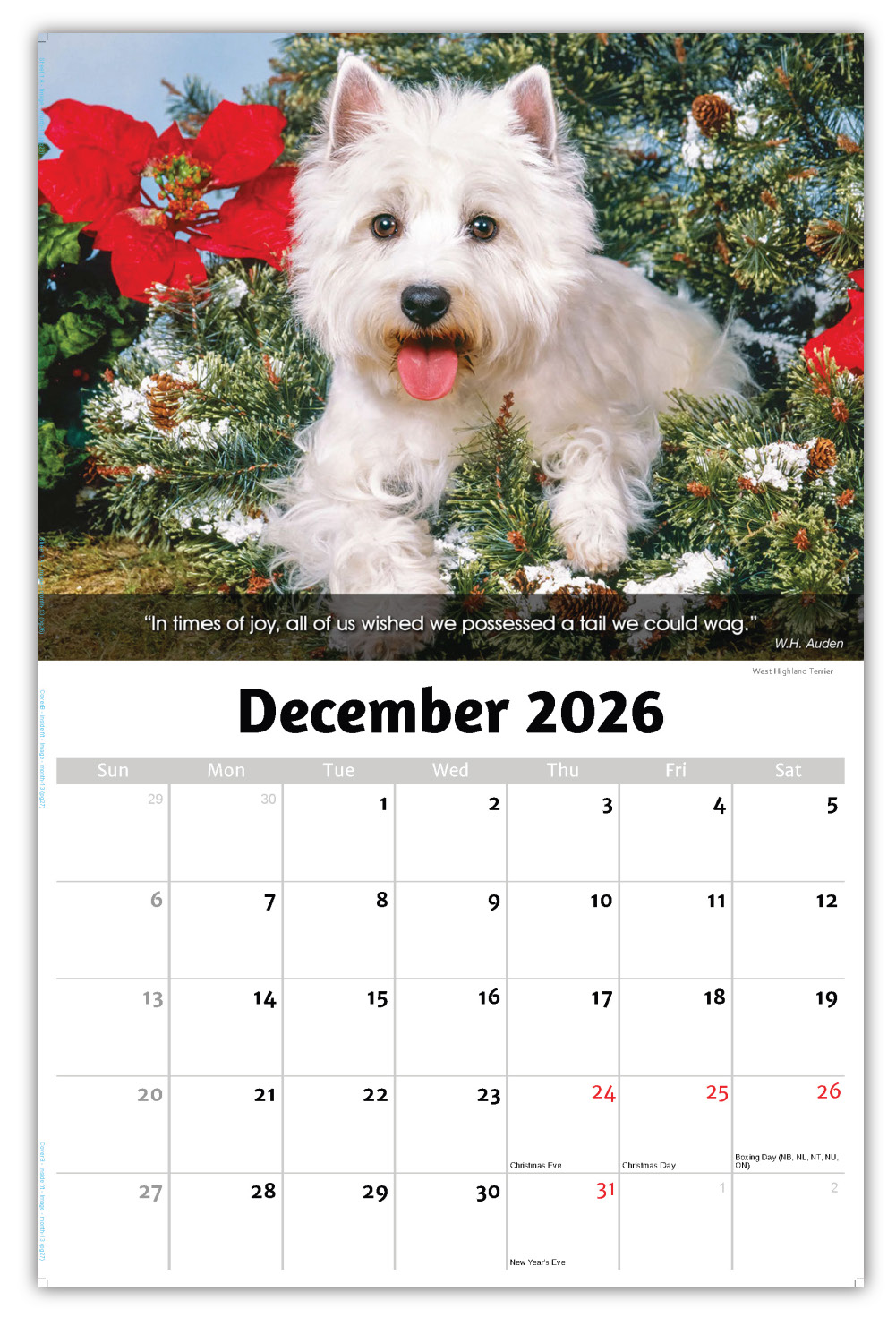 2026 Wall Calendar | Dogs, Mans best friend
