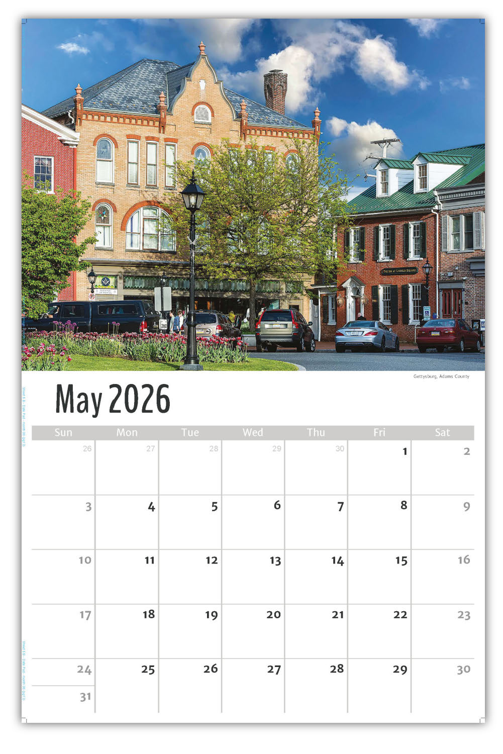 2026 Wall Calendar | Pennsylvania State Scenic