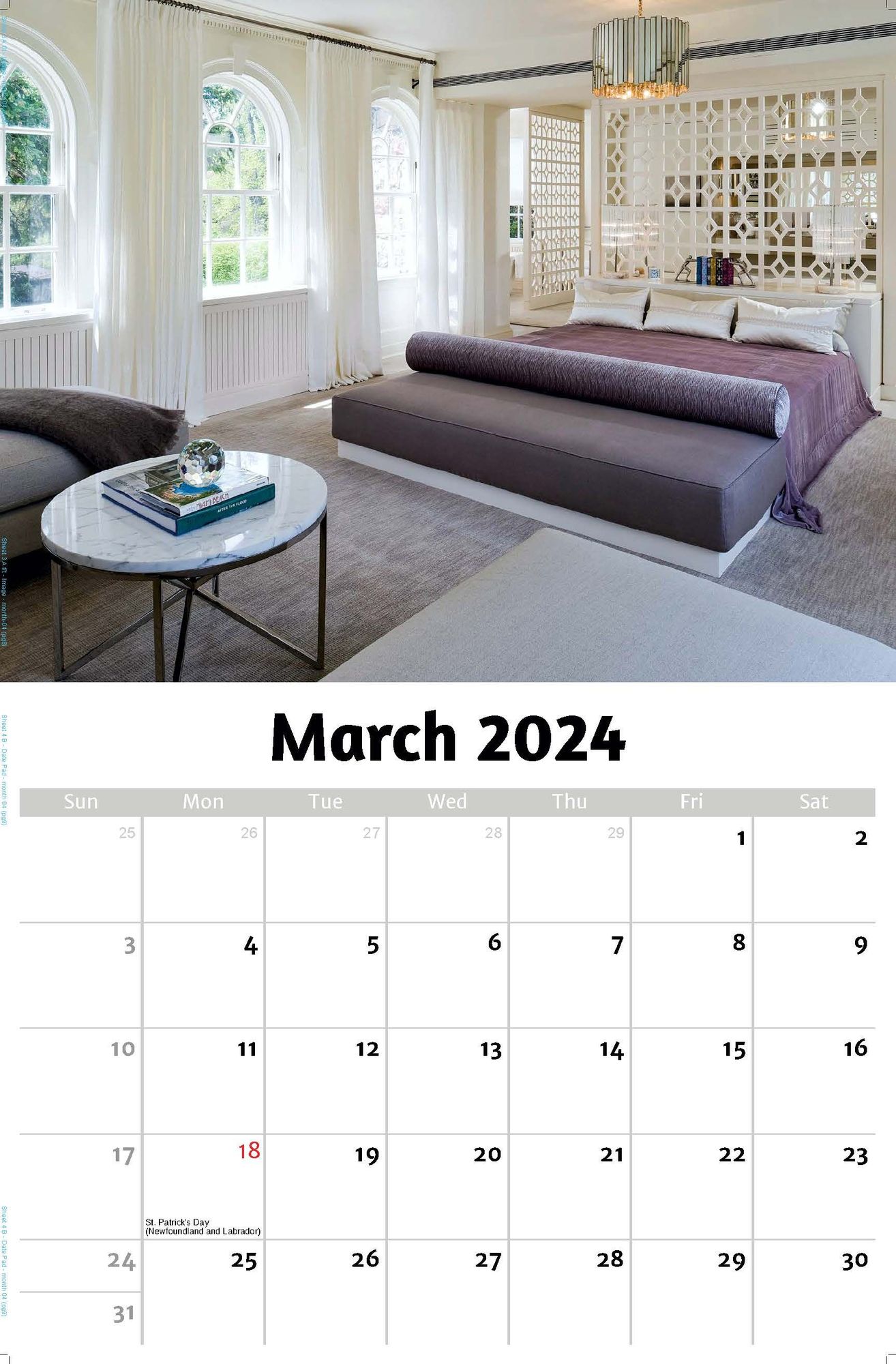 2024 Wall Calendar | Decor and Design