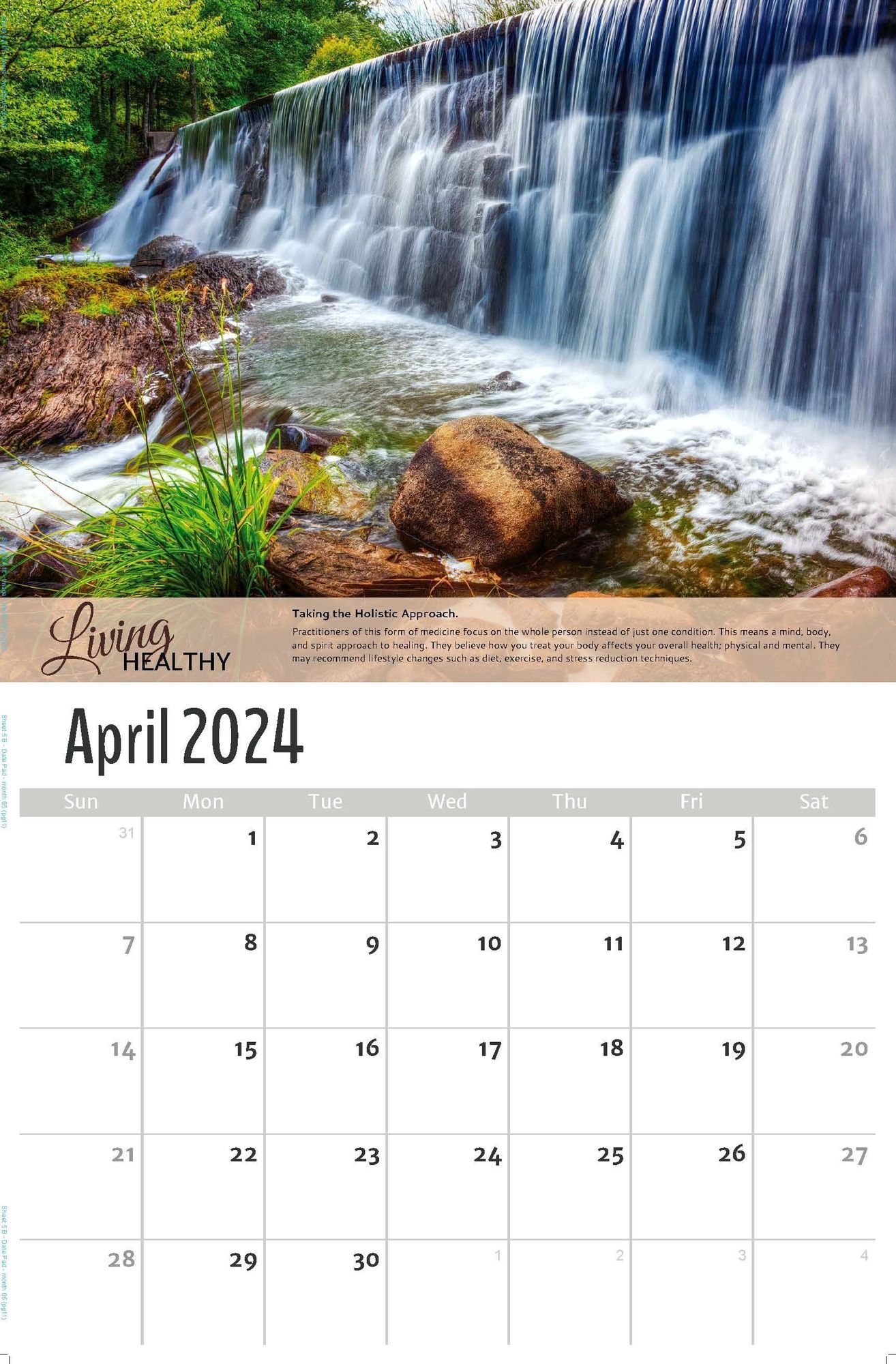 2024 Wall Calendar | Living Healthy