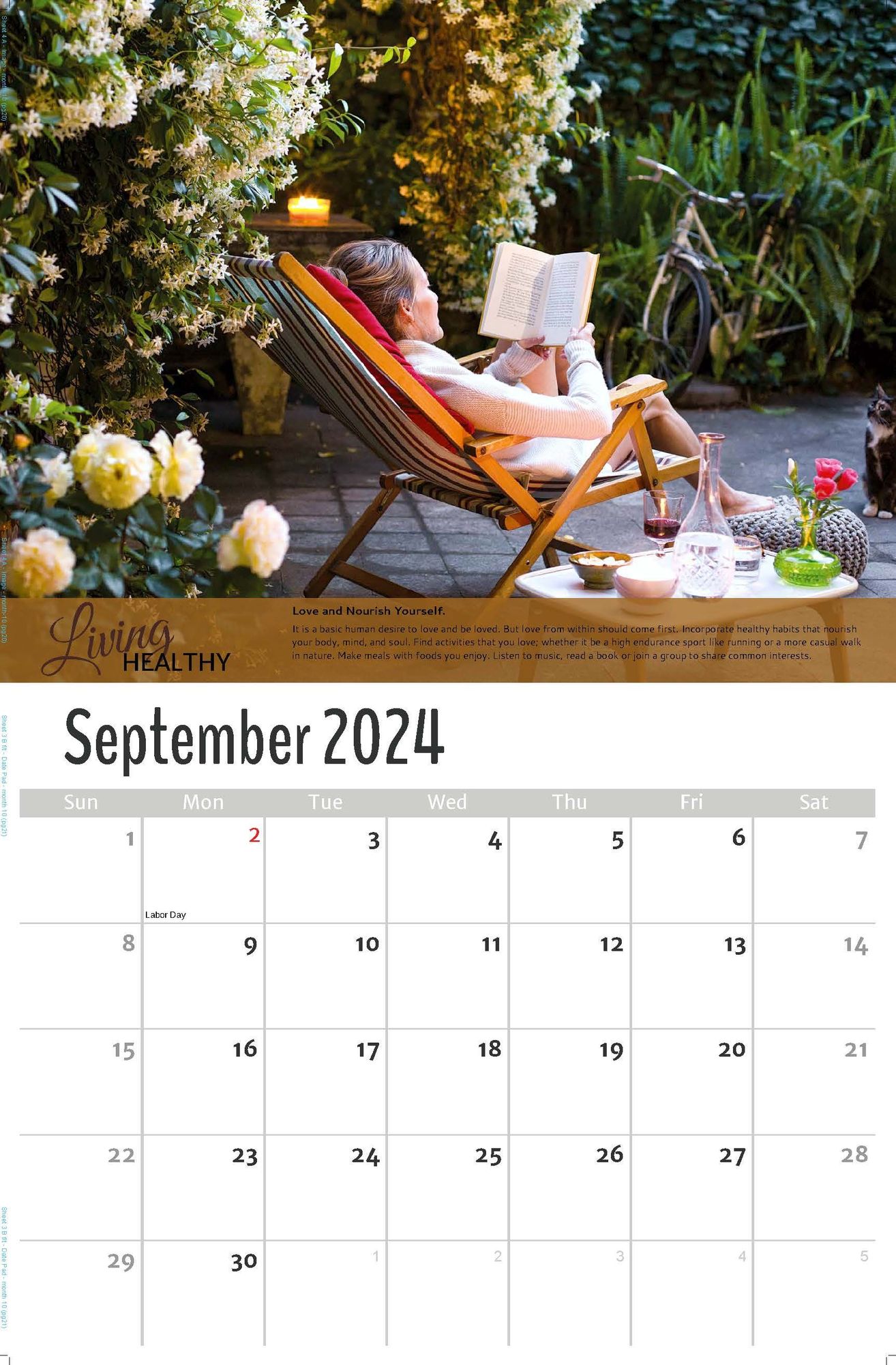2024 Wall Calendar | Living Healthy