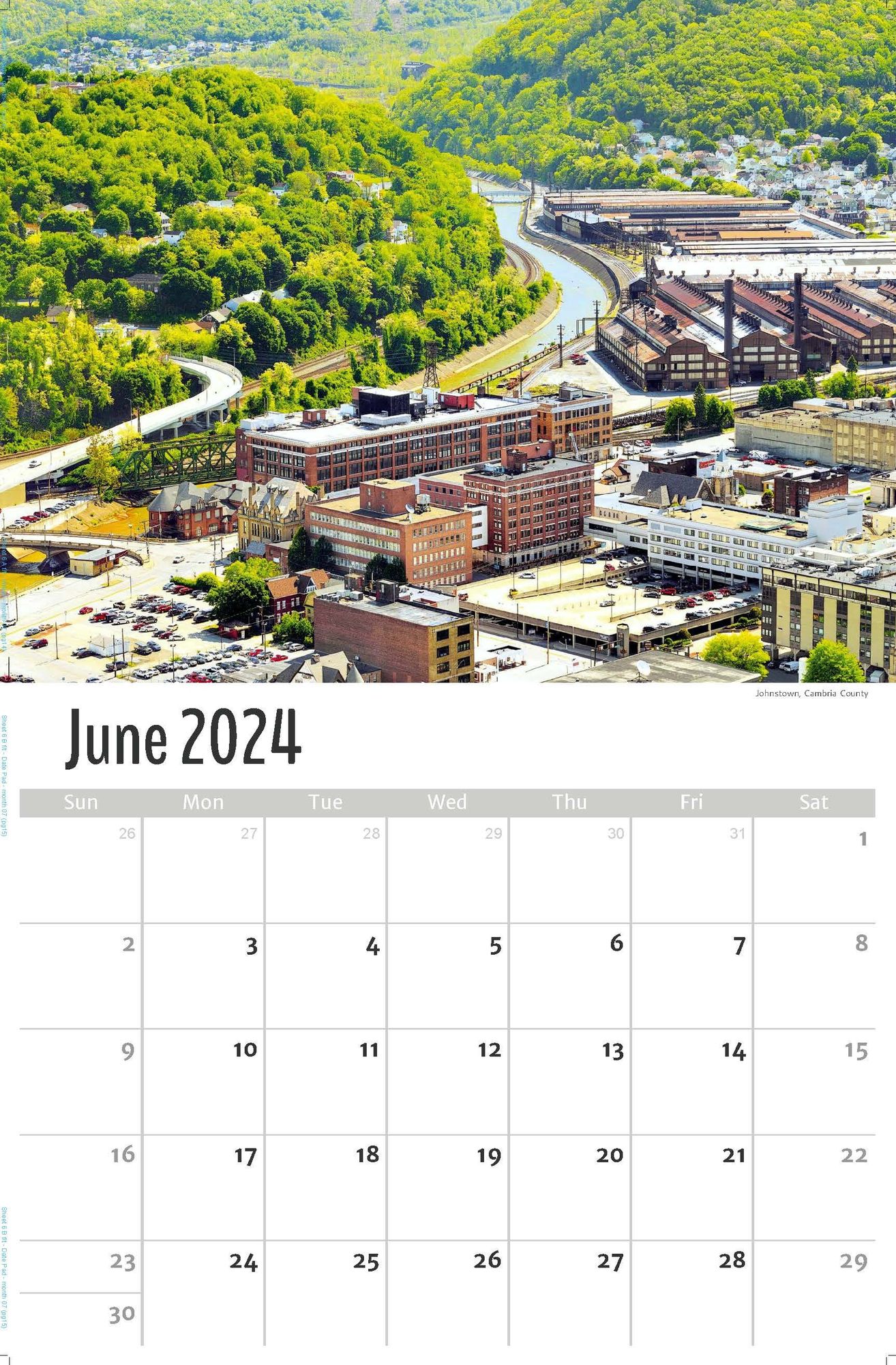 2024 Wall Calendar | Pennsylvania State Scenic