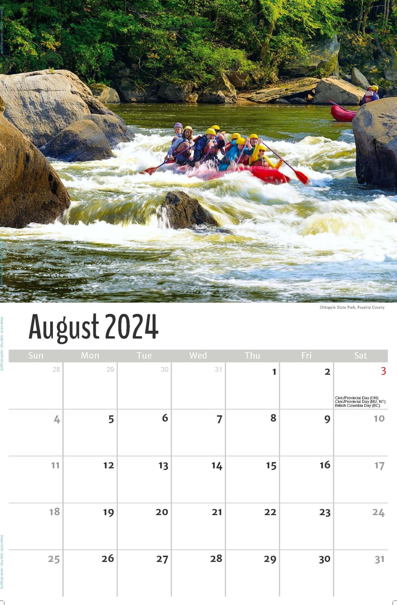 2024 Wall Calendar | Pennsylvania State Scenic