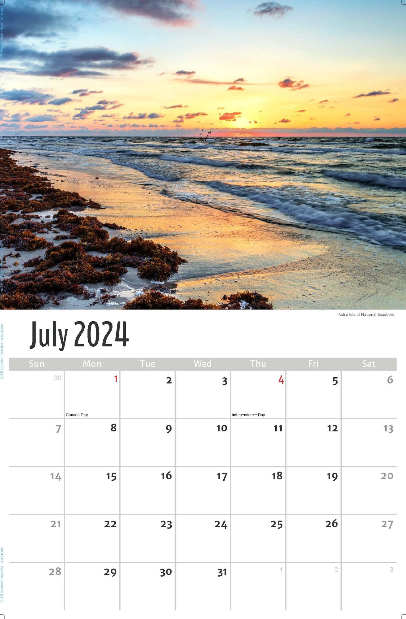 2024 Wall Calendar | Texas State Scenic