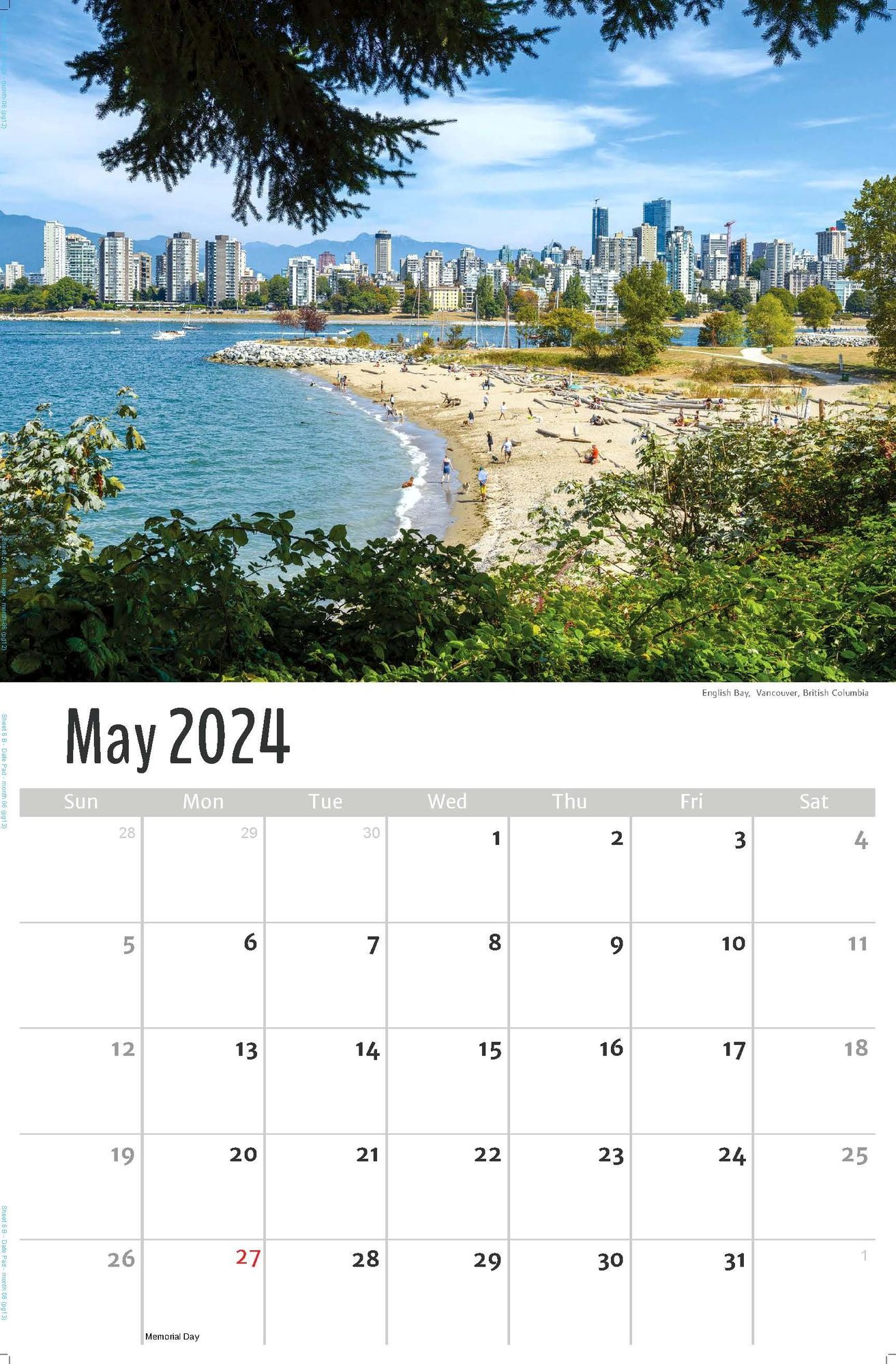 2024 Wall Calendar | Western Canada Scenic